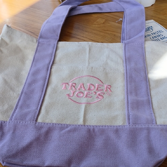 Bags | Trader Joes Mini Canvas Tote | Poshmark